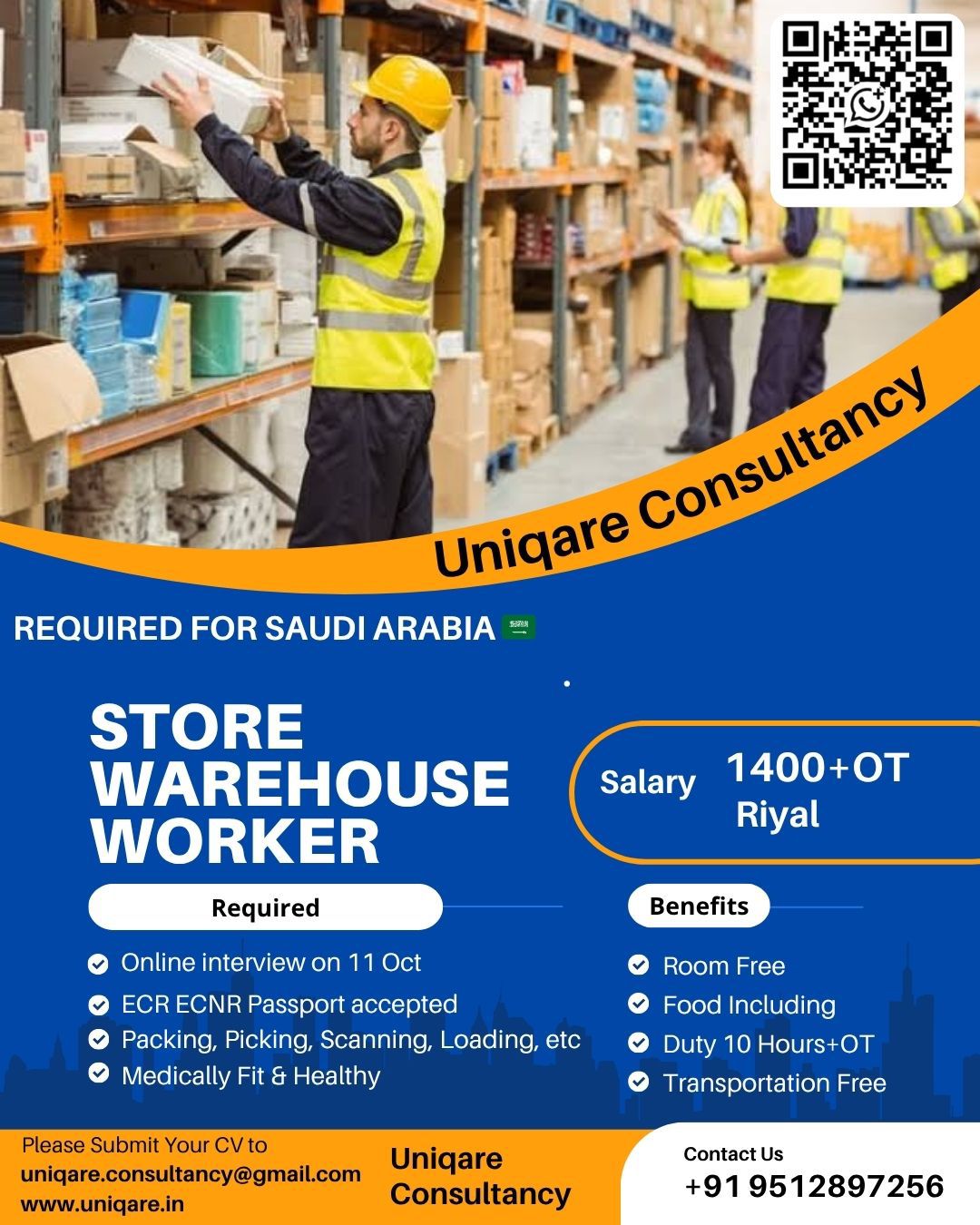 Warehouse Worker – Store Helper – Saudi Arabia – Employment Visa ...